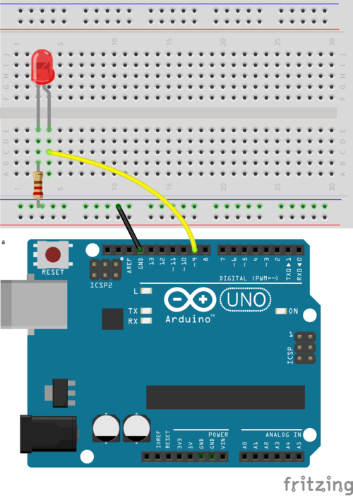 Arduino-opdrachten/LED-sweep - basis